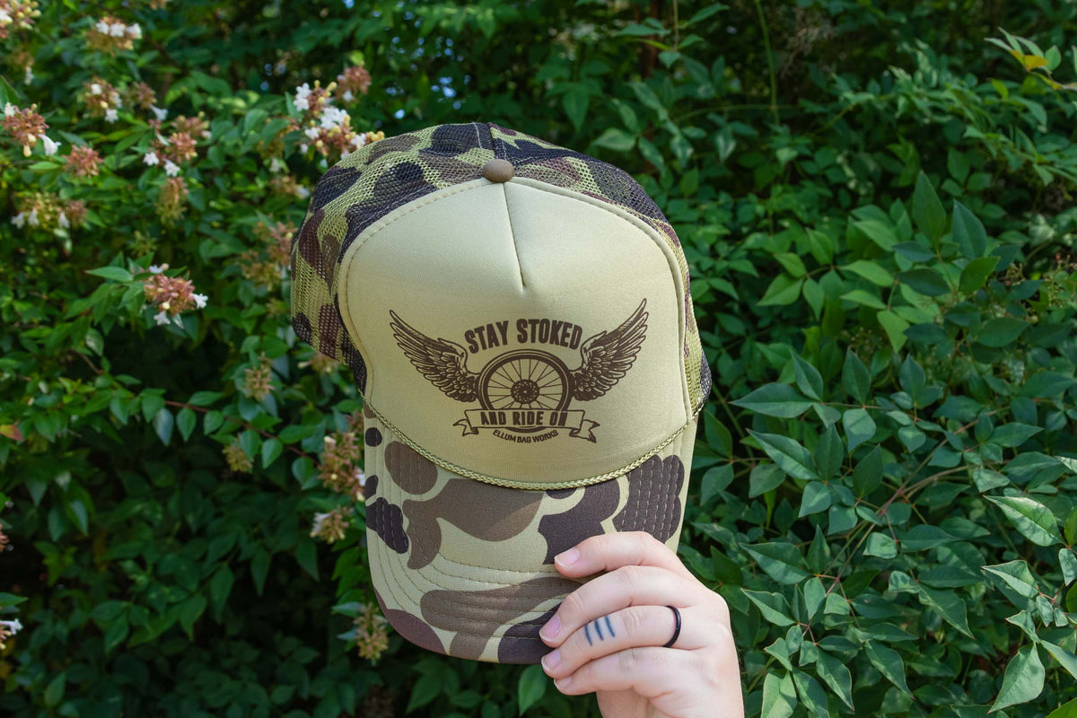 Stay Stoked Trucker Hat | Ellum Bag Works